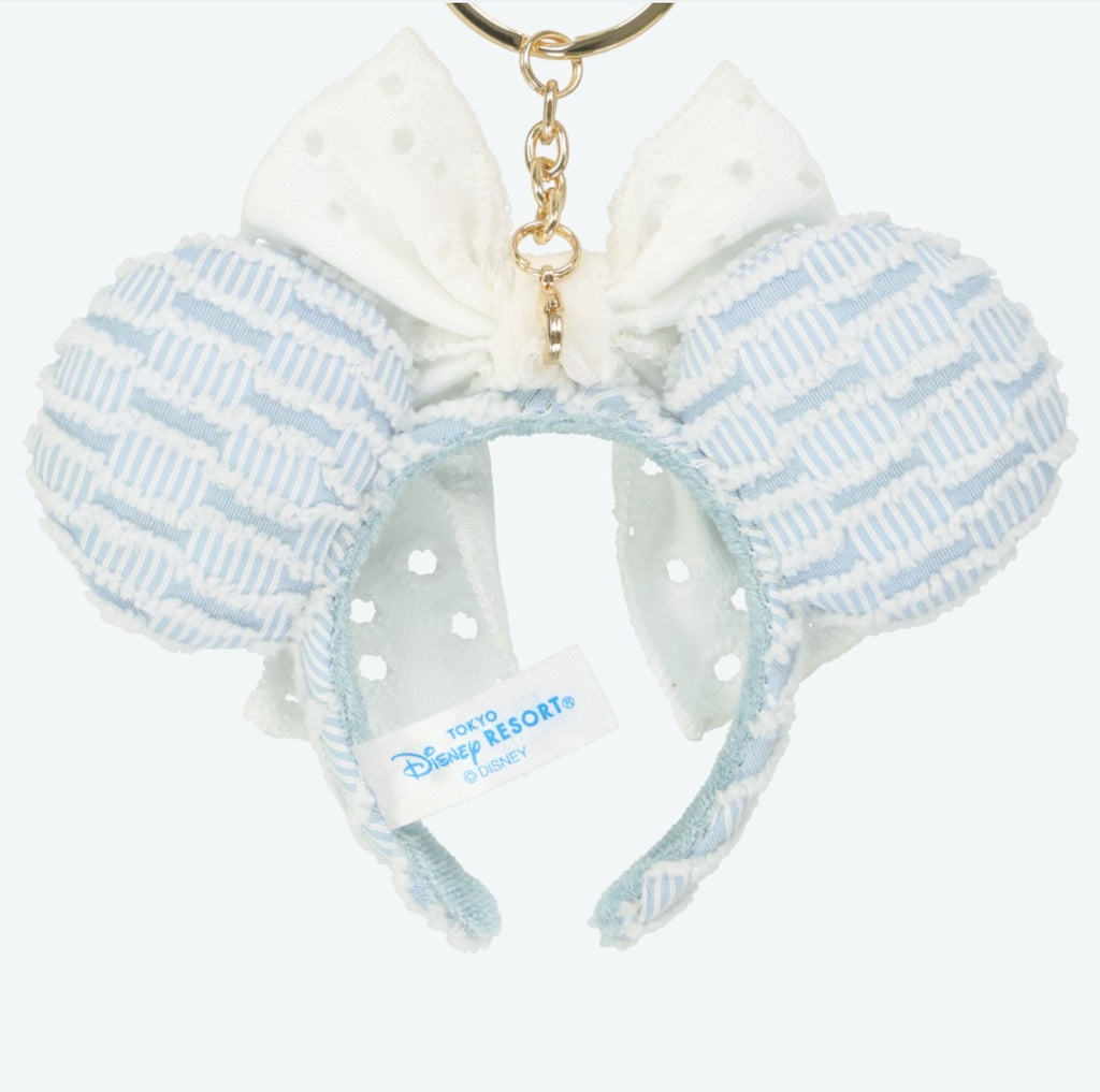 Pre-Order Tokyo Disney Resort 2025 Key chain Headband Lace Light Blue ...