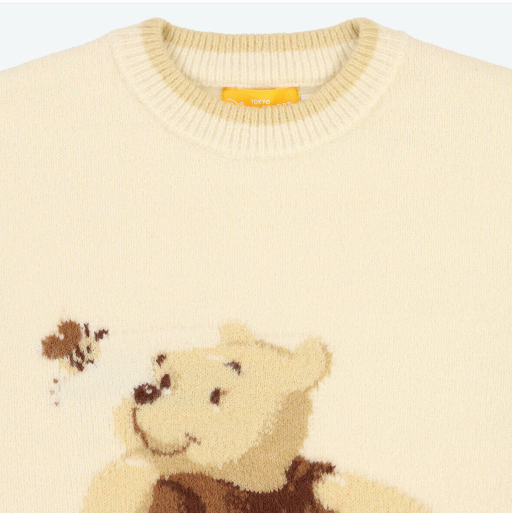 Pre-Order Tokyo Disney Resort 2024 Sweater Knit Winnie the Pooh White ...