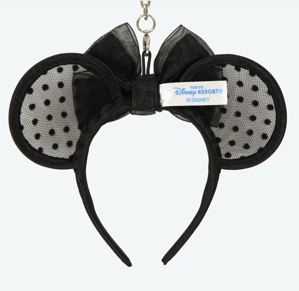 Pre-Order Tokyo Disney Resort 2024 Key Chain Headband Minnie Lace Blac ...