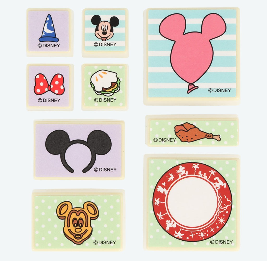 Pre-Order Tokyo Disney Resort 2025 Ink Stamp Set Mickey Loho 11 PCS TD ...