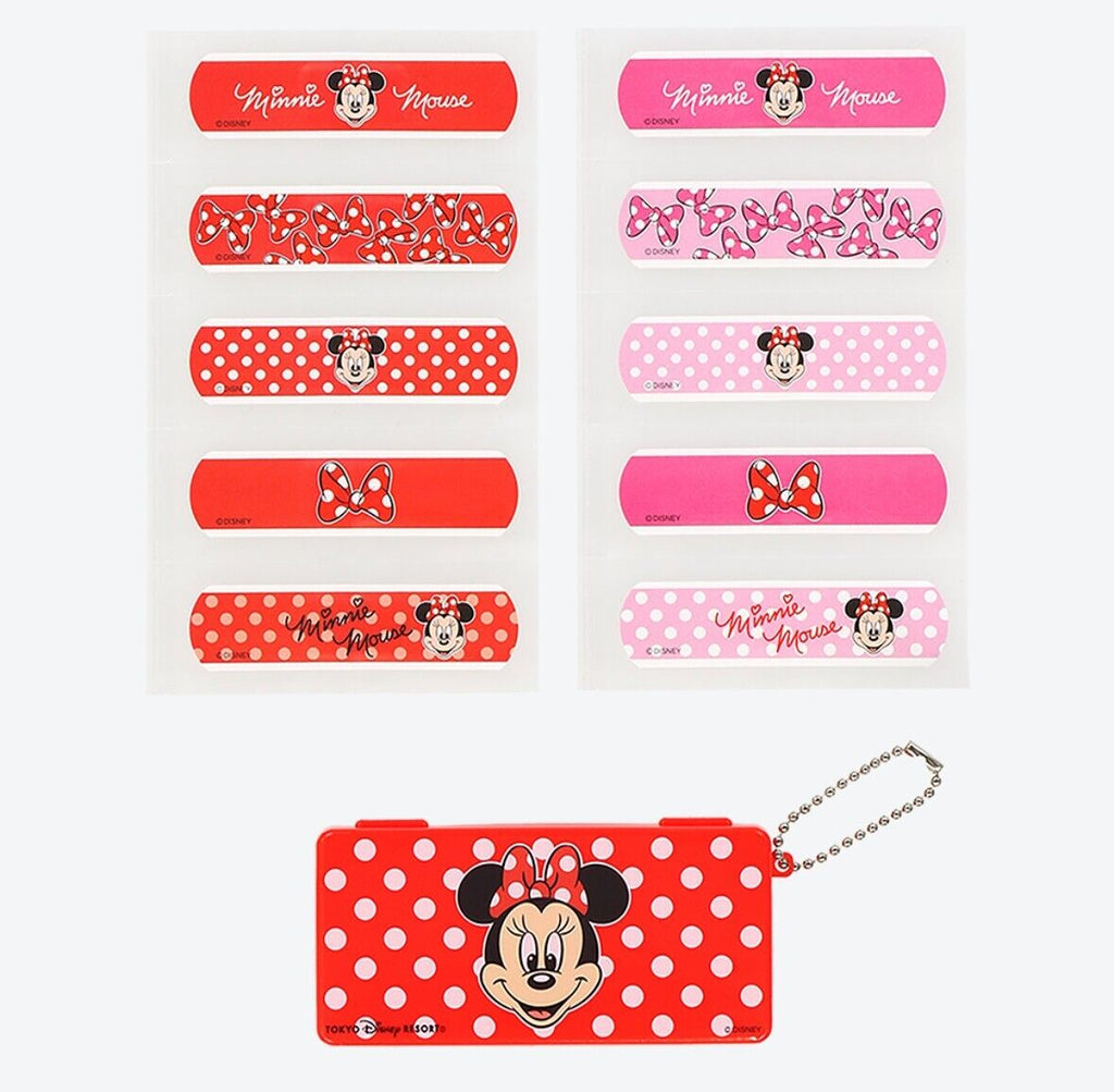 Pre-Order Tokyo Disney Resort Band Aid Case Set Minnie Mouse Dot ...