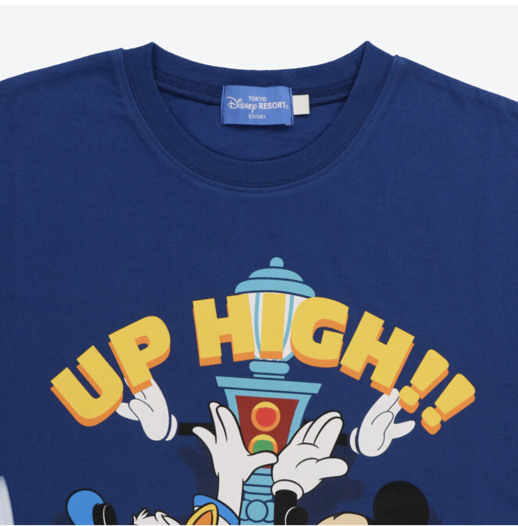 Pre-Order Tokyo Disney Resort T-Shirts UP HIGH! Mickey & Donald Navy ...